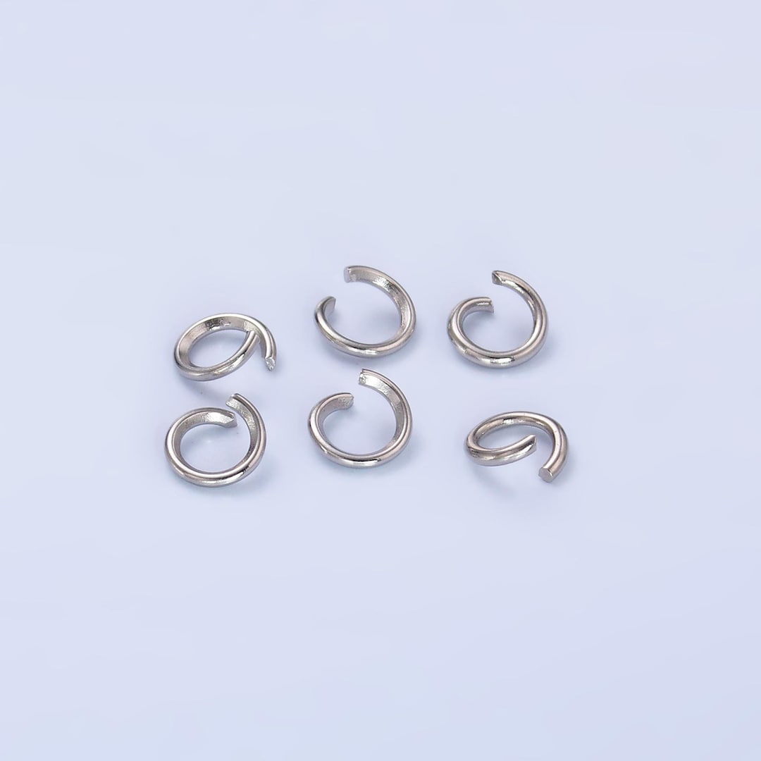 Stainless Steel 5mm X 0.8mm Jump Ring Pack Jewelry Making Findings ...