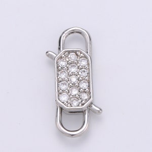 1pc CZ Carabiner Mutiple Color Options Spring Push Clasp,double Clasp ...