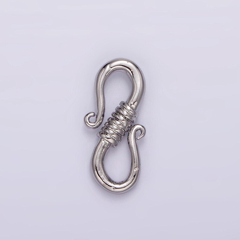 14k Gold Filled 15mm Curved Tied S-hook Clasps Closure Jewelry Supply ...