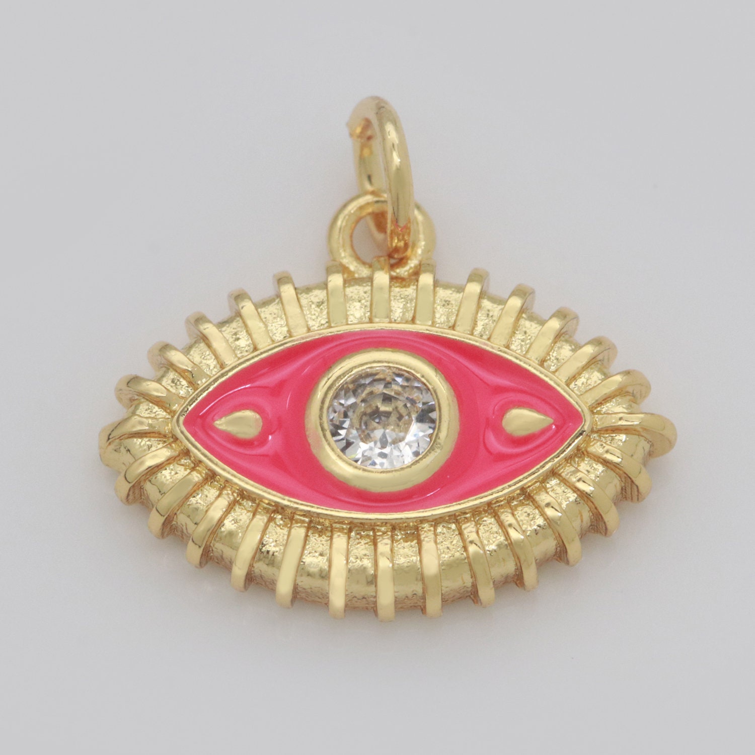 Evil Eye Charm Boho Gold Filled Eye Charmsevil Eye | Etsy