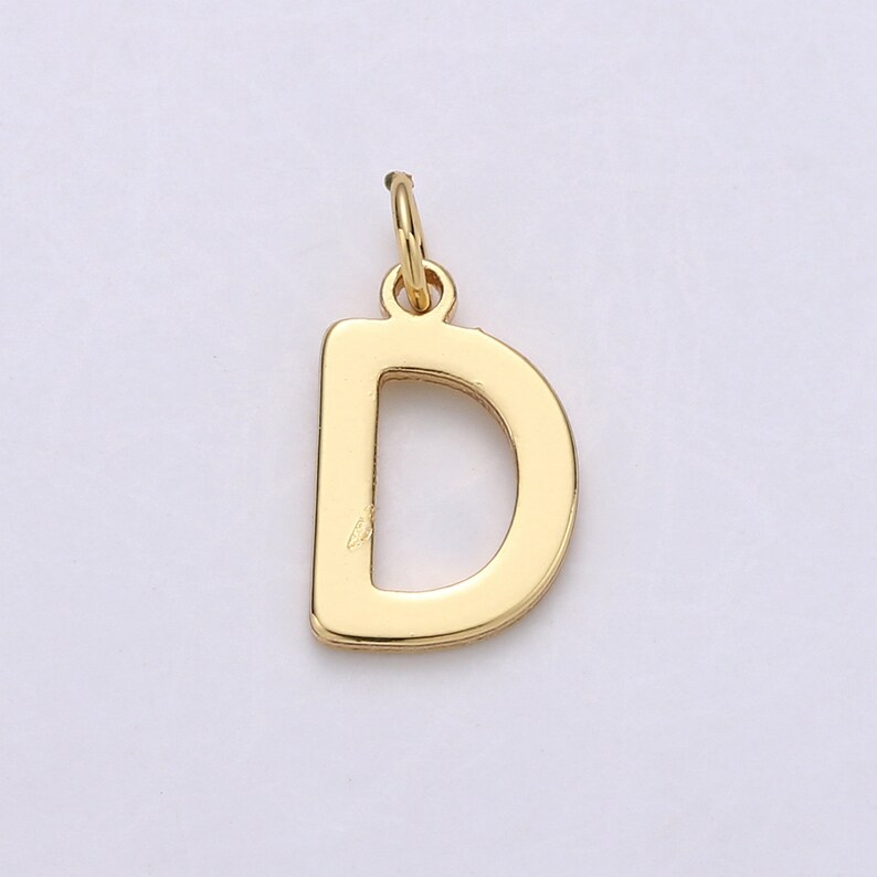 14k Gold Filled Personalized Initial Charm Initial Pendant - Etsy