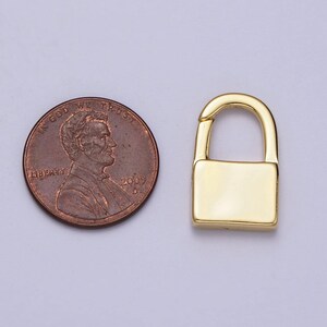 Padlock Spring Clasp, Minimalistic Gate Clasp Push Gate Ring Clasp ...