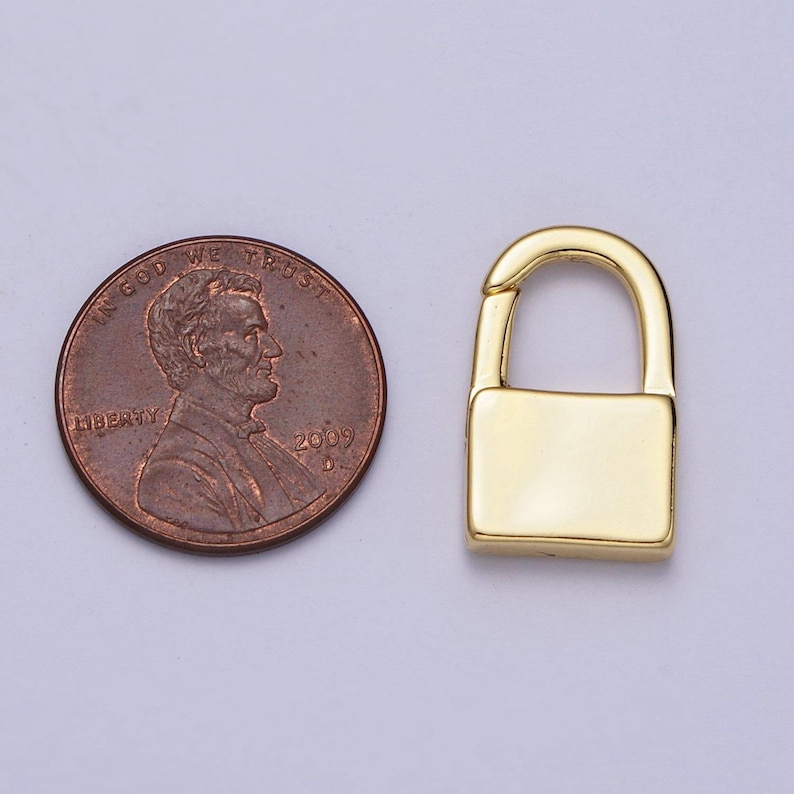 Padlock Spring Clasp, Minimalistic Gate Clasp Push Gate Ring Clasp ...