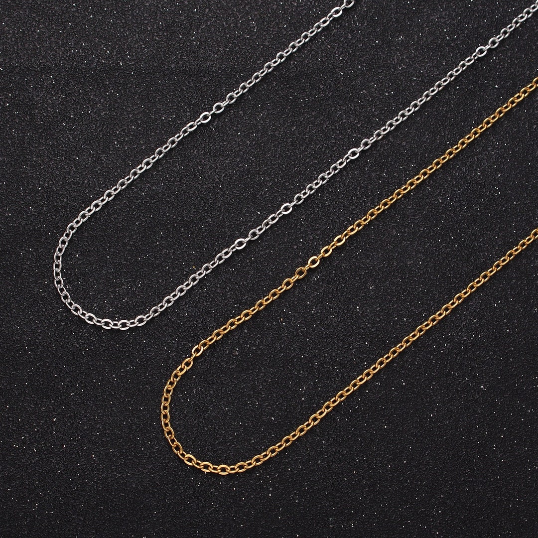 24K Gold Filled Mini Cable Rolo Bulk Unfinished Chain, 2mm Width Gold ...