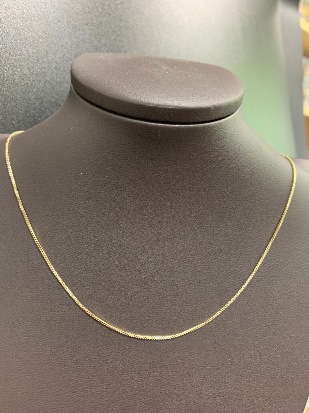 1pc 15.5'' Ready to Wear Gold Square Box Chain Necklace, Layering ...