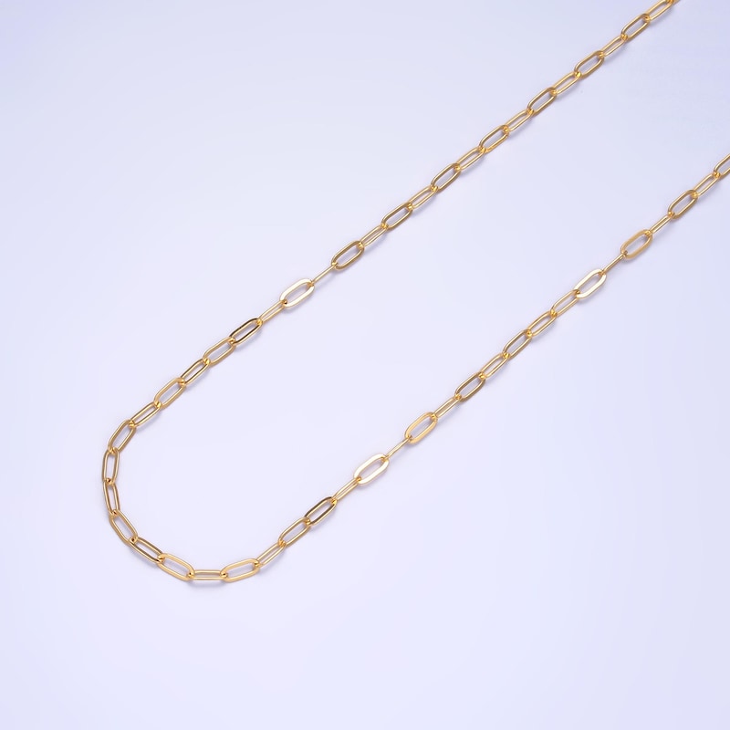 Gold 24k Chain Necklace - Etsy