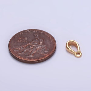 18K Gold Filled Bail Round Loop for Pendant Jewelry Kit Supplies for ...