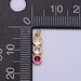 Mini Three Little Stone Charm Cubic Zirconia for Add on Charm Bezel Cut ...