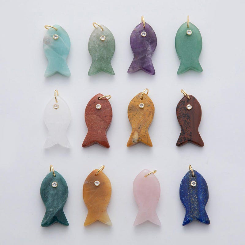 Gemstone With Symbol - Etsy