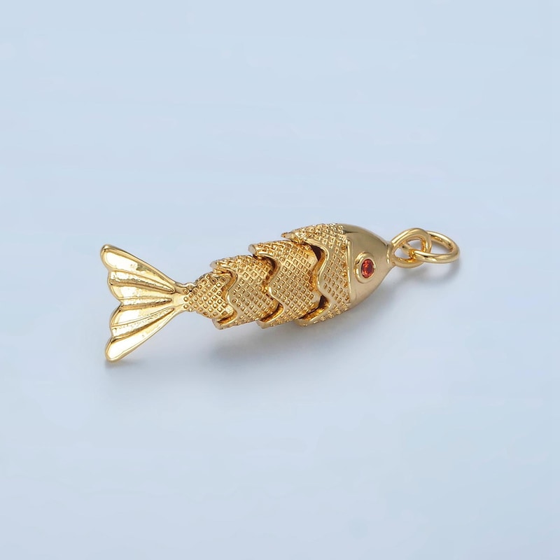 Movable 3d Fish Charm - Etsy