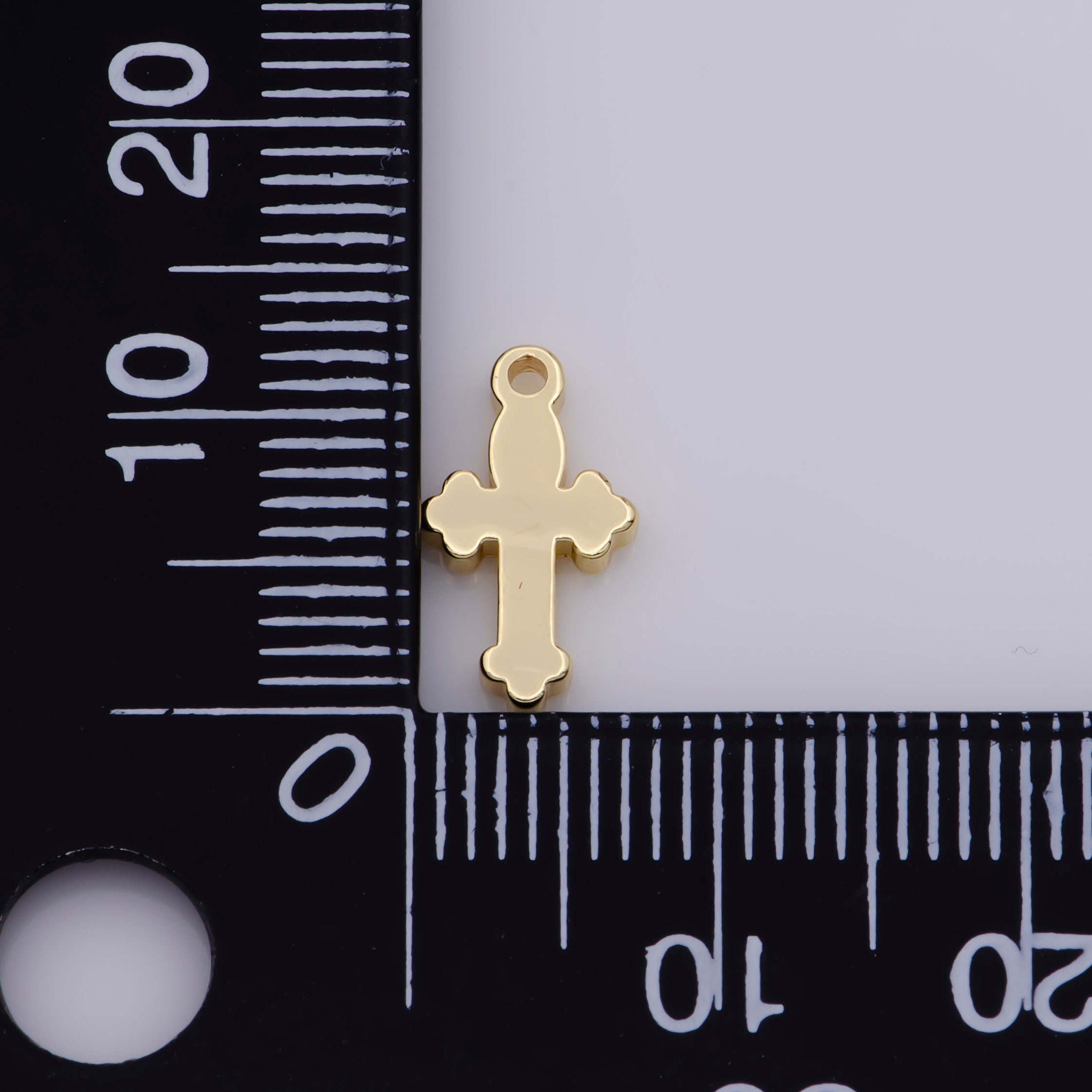 Mini Cross Charm 14K Gold Filled Cross Tiny Cross Charm - Etsy UK