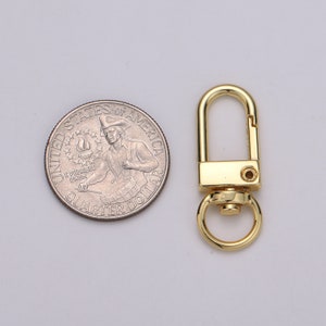 1pc Wholesale Push Spring Ring Gold Key Holder Ring for Jewelry ...