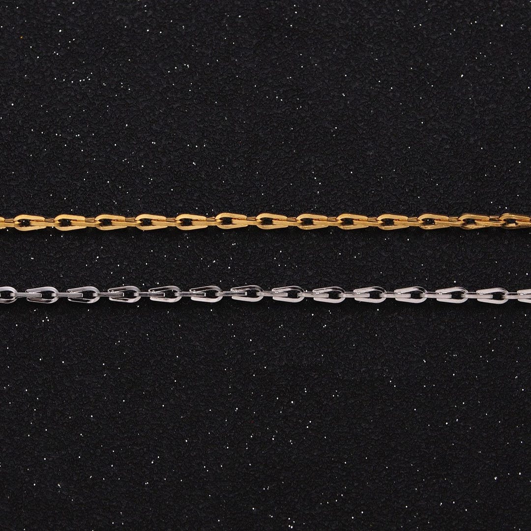 Dainty Gold Horse Shoe Chain 2.1mm Unfinished Chain by Yard Unique ...