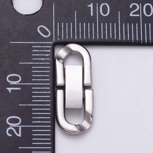 Stainless Steel Fold Over Clasps Extender Clasp Closure Gold End Caps ...