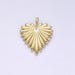 Gold Heart Charms 24k Gold Filled Heart Pendant Radiant Love Charm for ...
