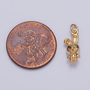 Dainty Gold Rabbit Charm for 2023 Chinese New Year Animal Sign Jewelry ...