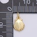 Tiny Shell Charm Gold Sea Shell Pendant for Bracelet Earring Necklace ...