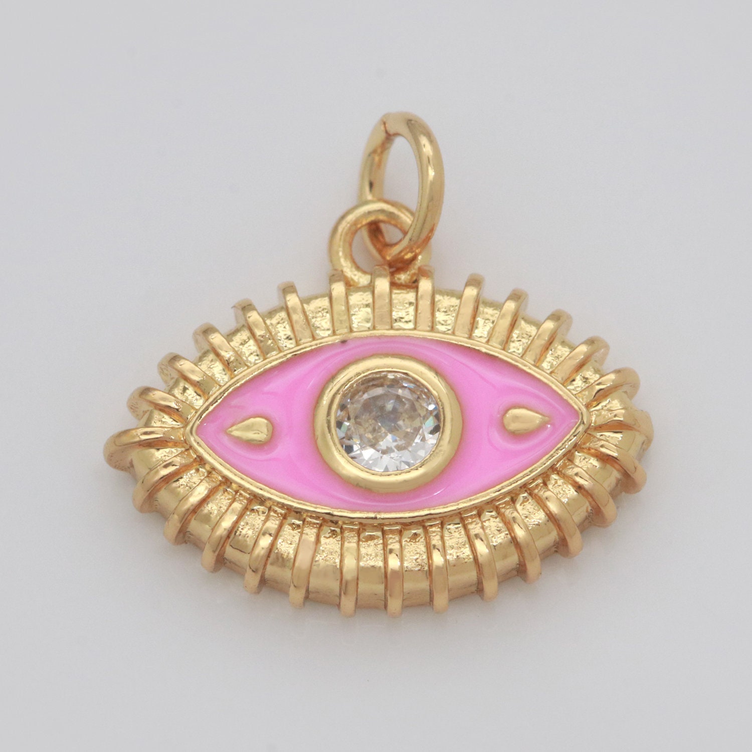 Evil Eye Charm Boho Gold Filled Eye Charmsevil Eye | Etsy