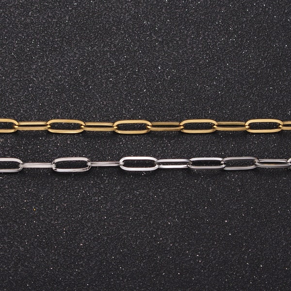 Silver Paperclip Necklace - Etsy