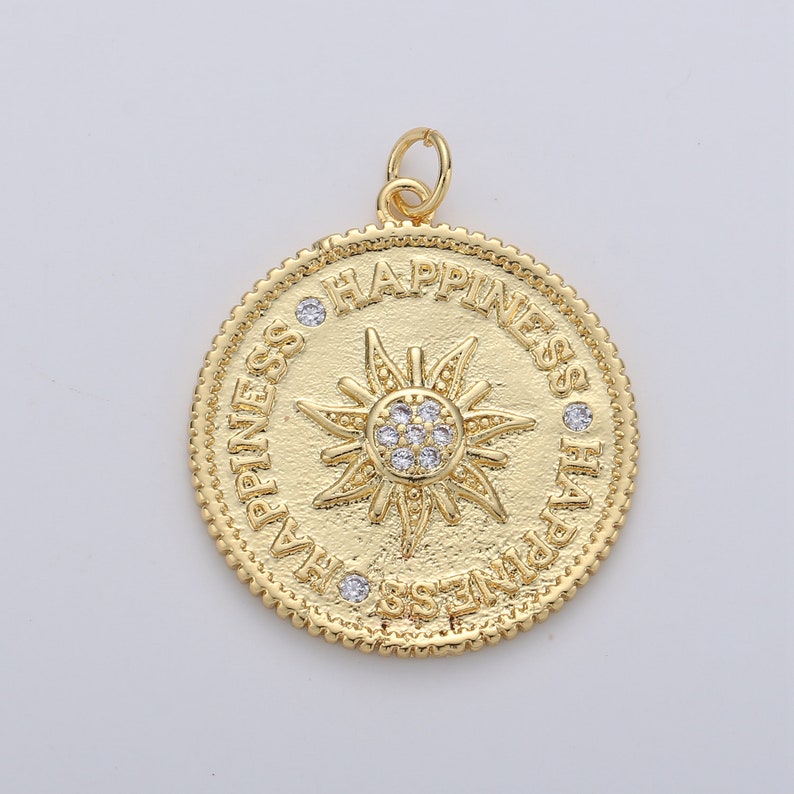 Sunburst Pendant Gold Sun Medallion Celestial Sunburst - Etsy