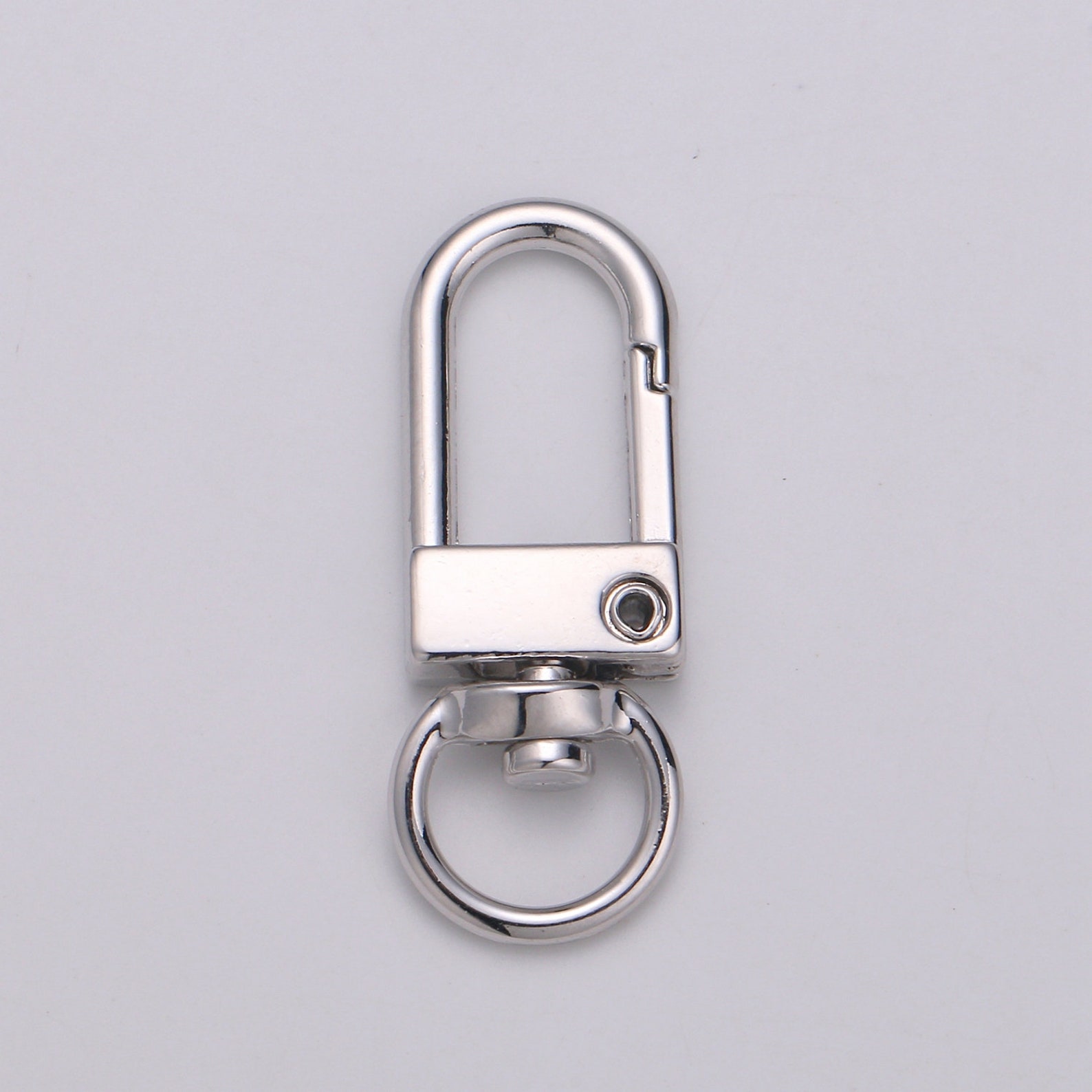 1pc Wholesale Push Spring Ring Gold Key Holder Ring for Jewelry ...