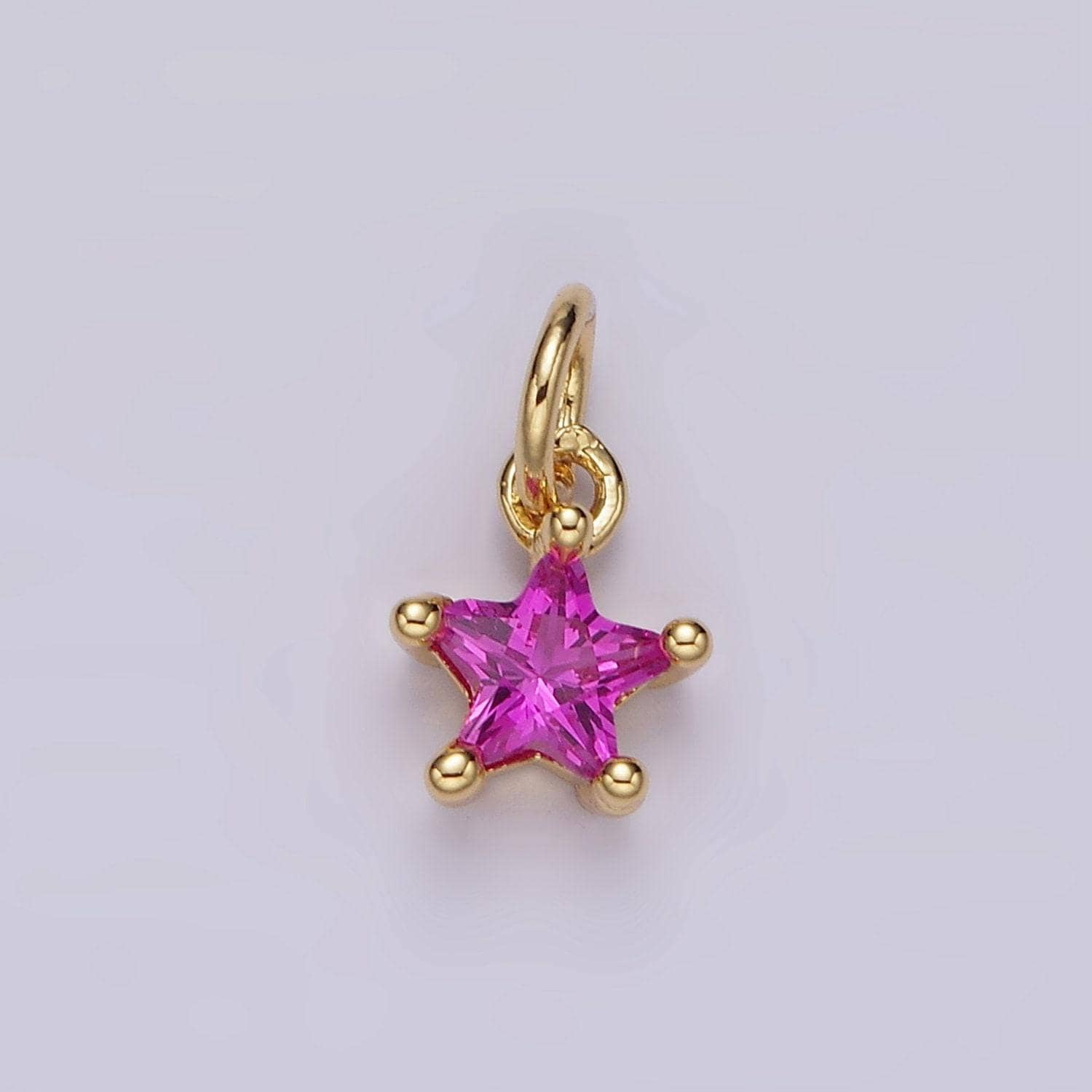 16k Gold Filled 11mm Cz Celestial Star Add-on Charm Mini Star Charm ...