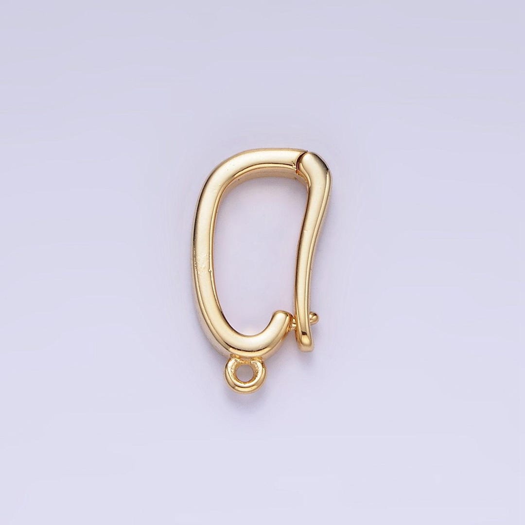 14k Gold Filled 15mm Oval Snap Bail Open Loop Jewelry Finding Supply ...