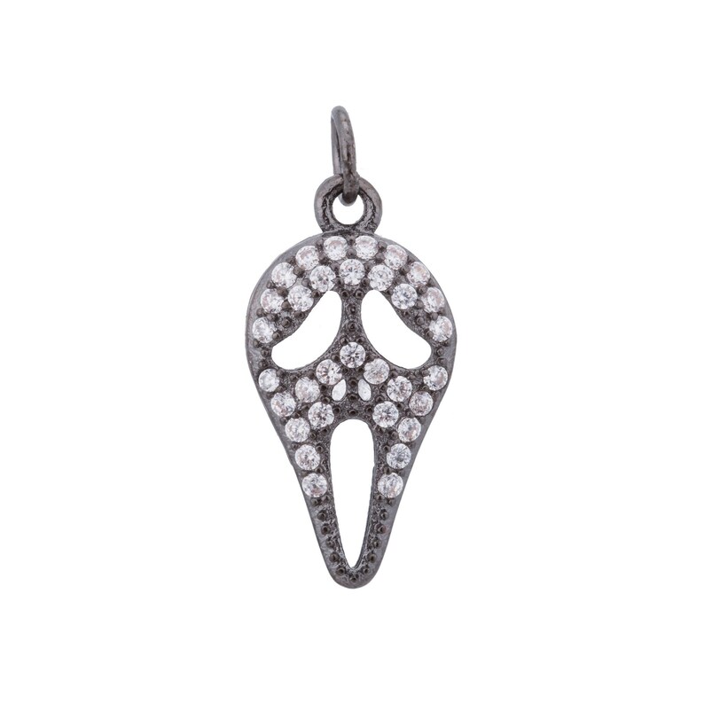 Dainty Gold Filled Scream Movie Mask Scary Halloween - Etsy