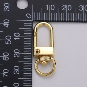 1pc Wholesale Push Spring Ring Gold Key Holder Ring for Jewelry ...