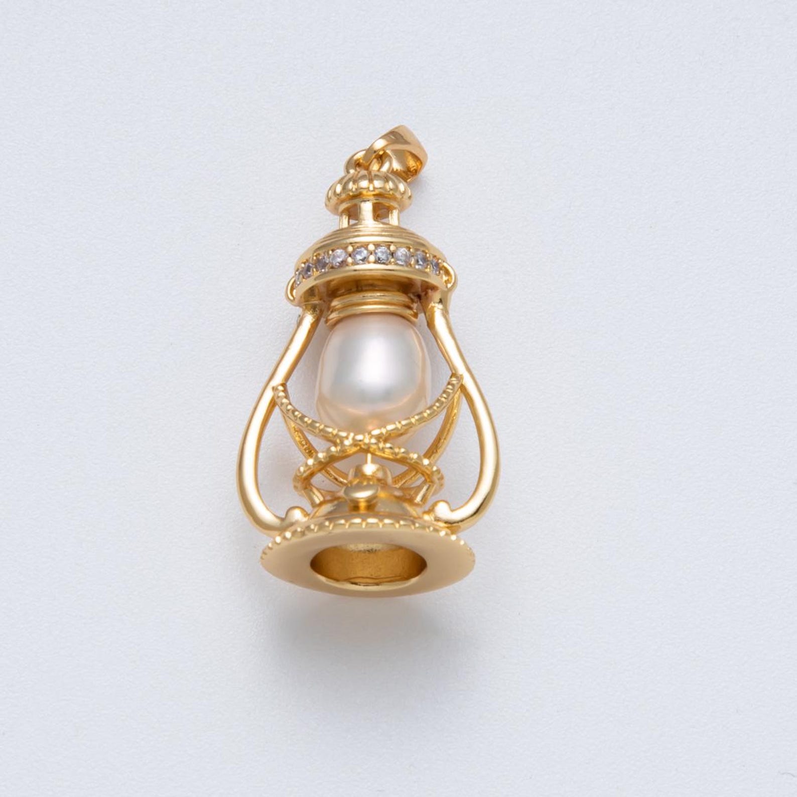 18k Gold Filled Camping Lantern Charm Small Charm for Travel, Girl ...