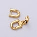 Stainless Steel Fold Over Clasps Extender Clasp Closure Gold End Caps ...