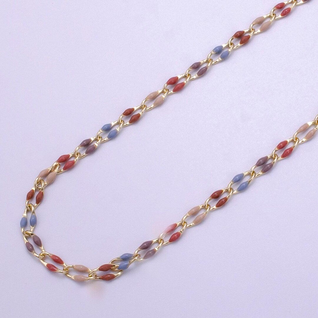 Fall Season Enamel Chain for Jewelry Making Supply Permanent Jewelry ...
