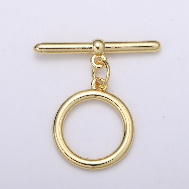 1x 24K Gold Toggle Clasp With Jump Ring Chose Color-gold Rose | Etsy
