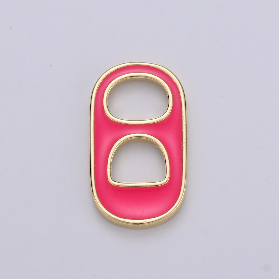 14K Gold Soda Tab Pull Tab Can Tab Pendant Charm for - Etsy