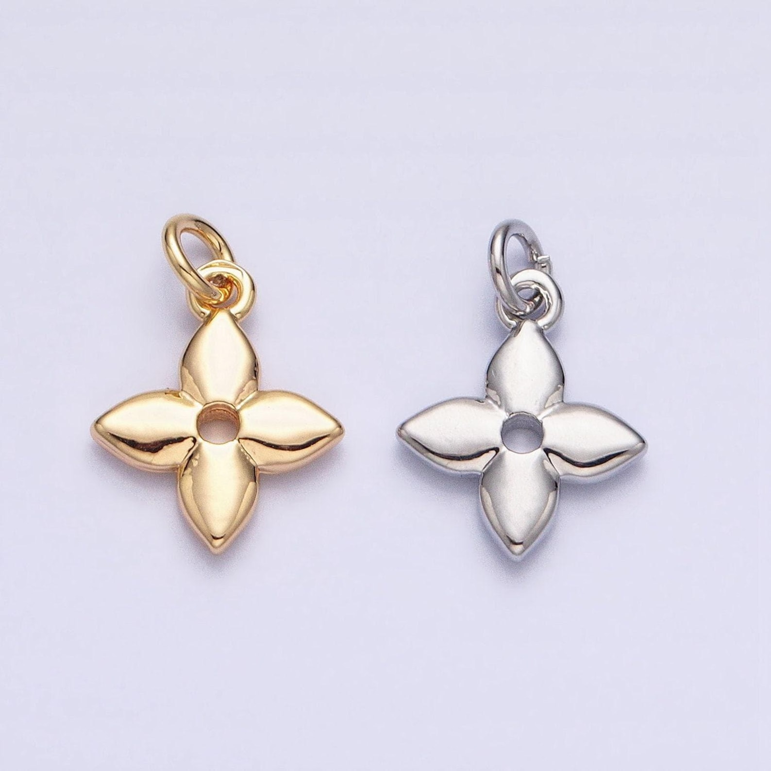 Gold Flower Charms -mini Flower Charm - Lead Nickle Free Charms ...