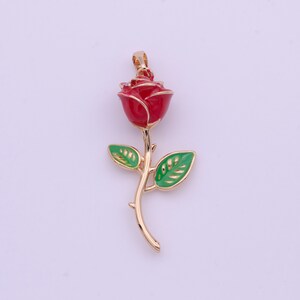 Enamel Rose - Etsy