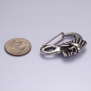 Stainless Steel 45mm Skull Carabiner Snap Hook Findings Z665 - Etsy