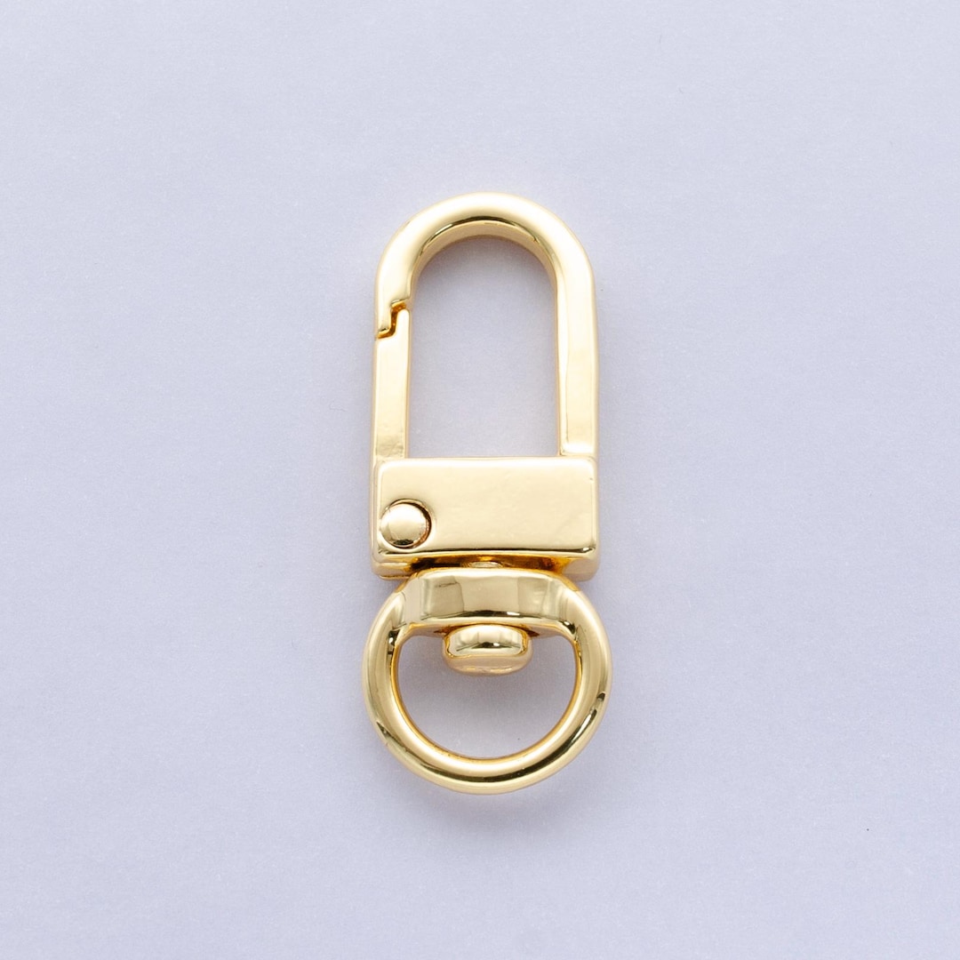 Gold Oval Clasp Spring Gate Clasp 33 X 12 X 6mm Wholesale Supply for ...