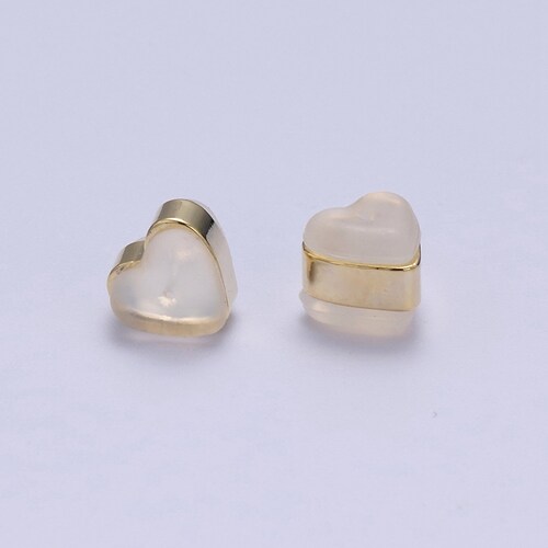10 Pair Soft Earring Backs Silicone Flat Earring Backs for - Etsy