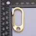 Oval Gold Push Keychain Clasps Spring Clasp Stainless Steel - Etsy