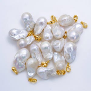 1pc Aa Pearl Approx. 33 X 12mm Big White Baroque Pearl Pendant Necklace ...