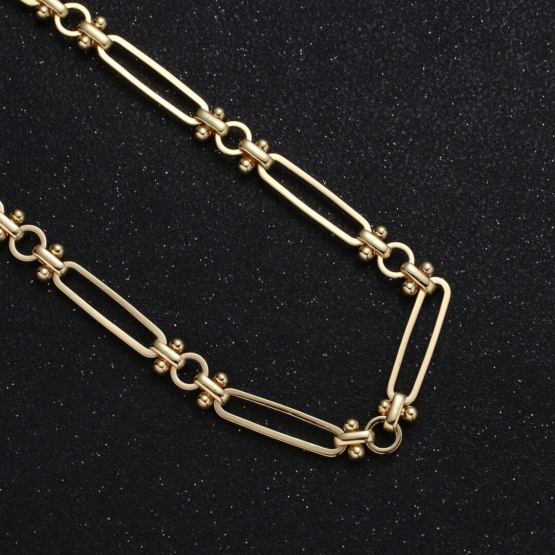 Gold Stadium W/ Unique Connector Chain by Yard, Double Sided Chain ...