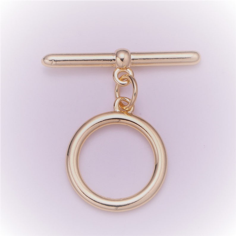 1x 24K Gold Toggle Clasp With Jump Ring Chose Color-gold Rose | Etsy