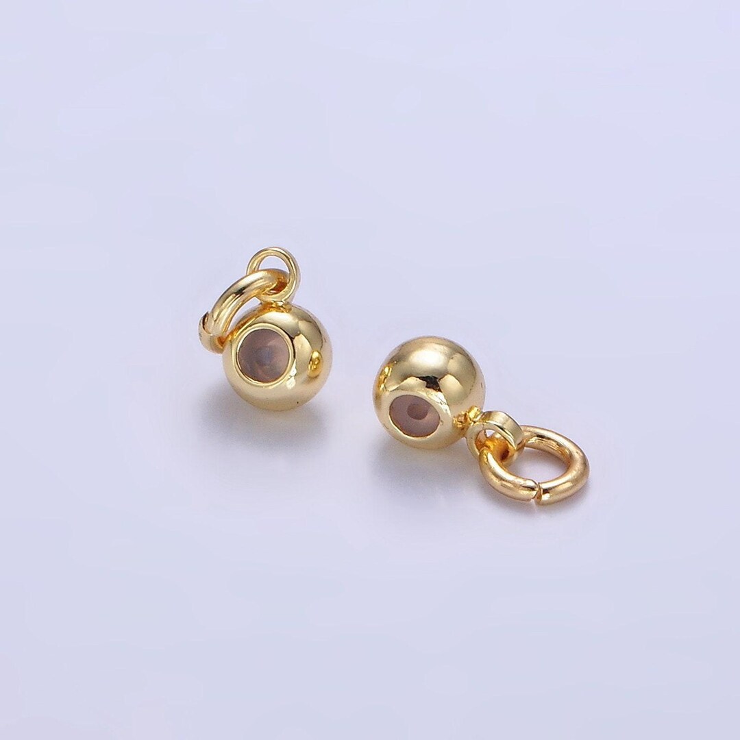 14k Gold Filled Smart Bead With Open Ring 4mm Round Silicone Stopper ...