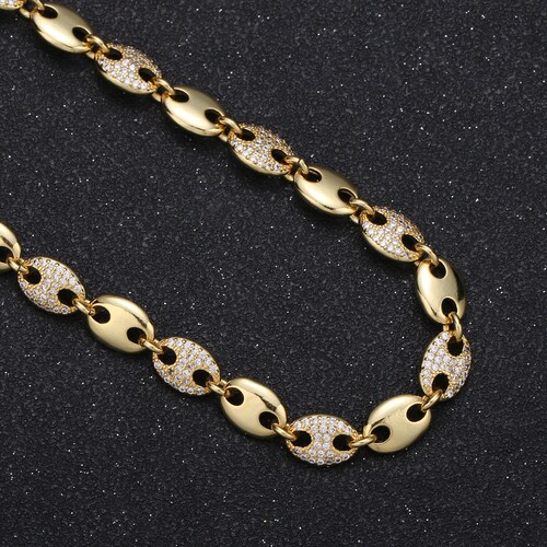 Cubic Cluster Anchor Chain 14K Gold by Yard Mariner Fancy - Etsy