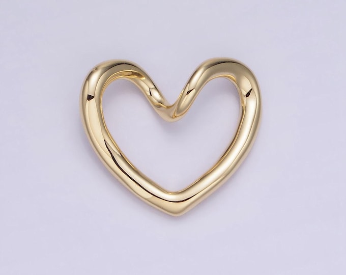 Tiny Gold Floating Heart Necklace - Gold Filled Floating Heart Charm on ...