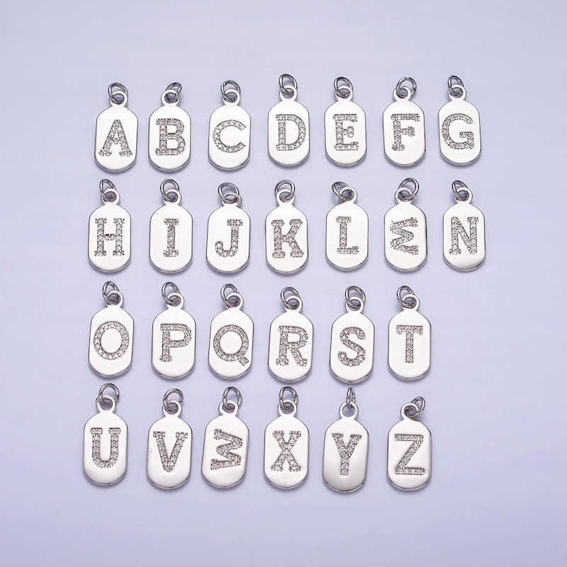 Initial Dog Tags - Etsy