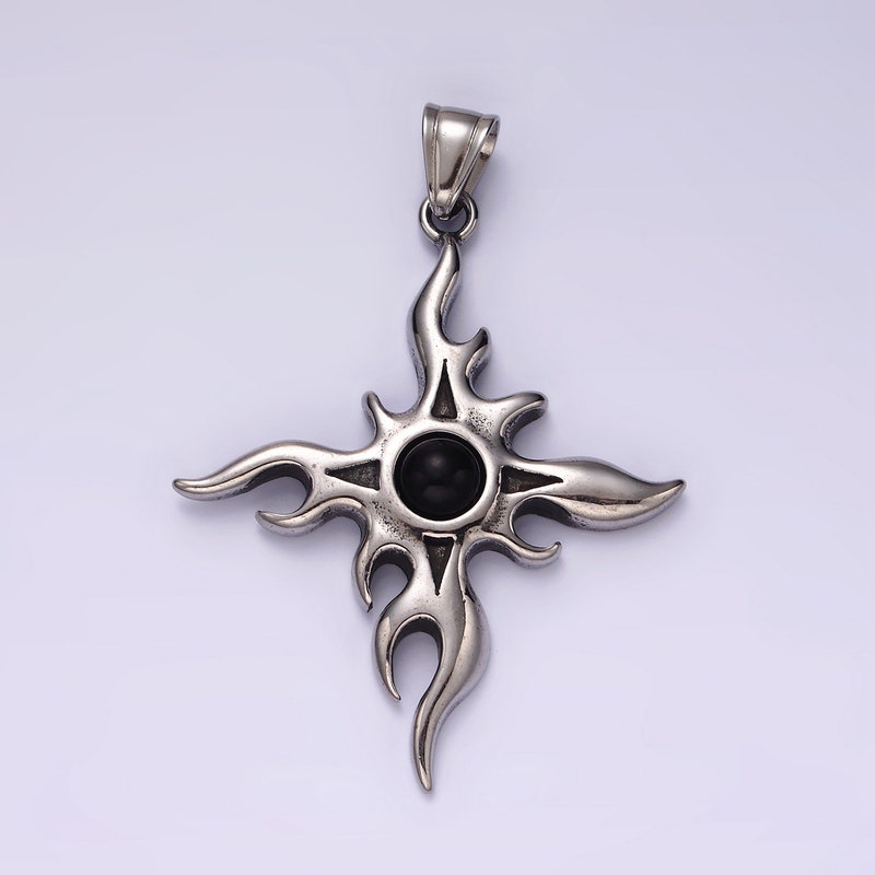 Flame Pendant - Etsy