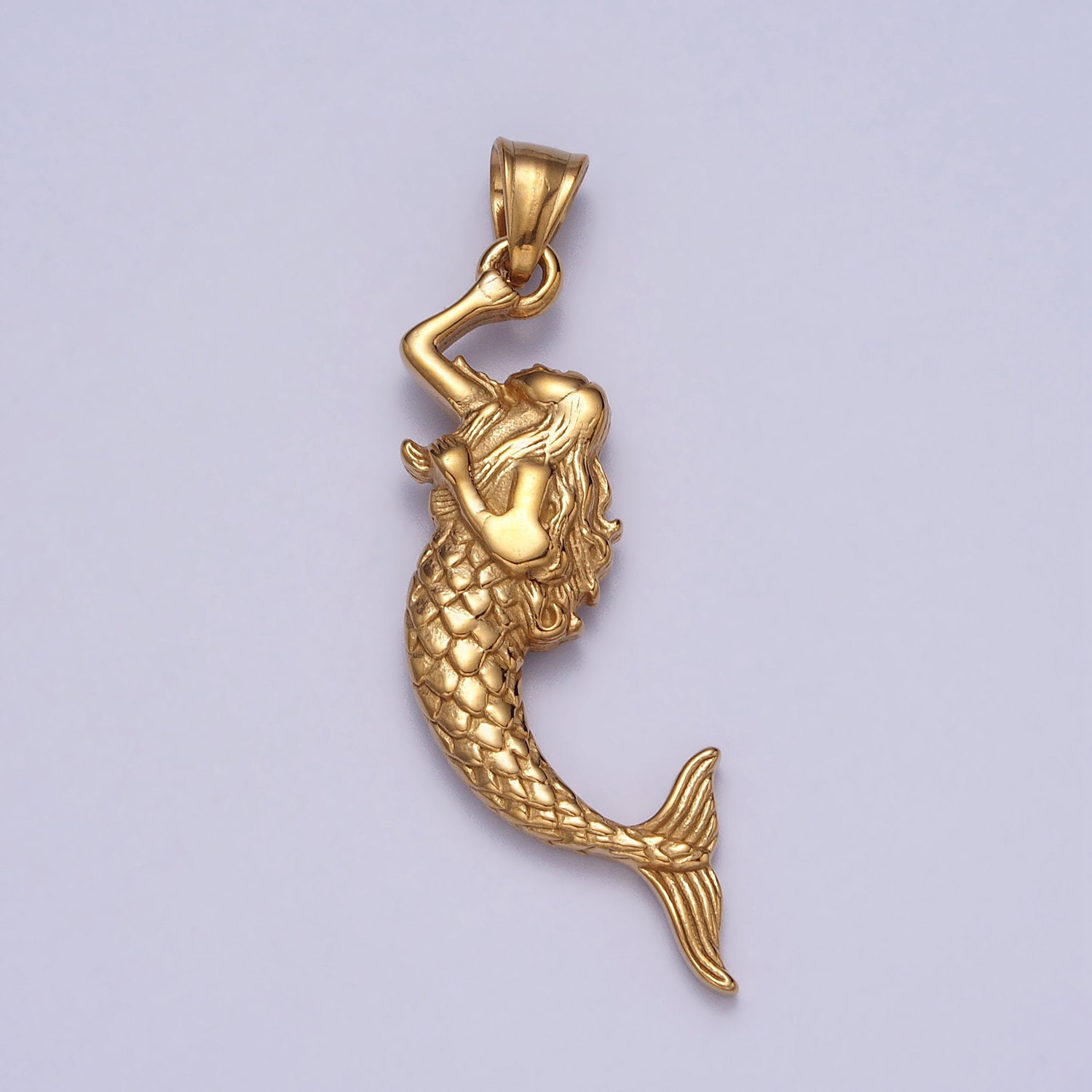 Gold Mermaid Charm Under the Sea Inspired Jewelry Beach Ocean - Etsy
