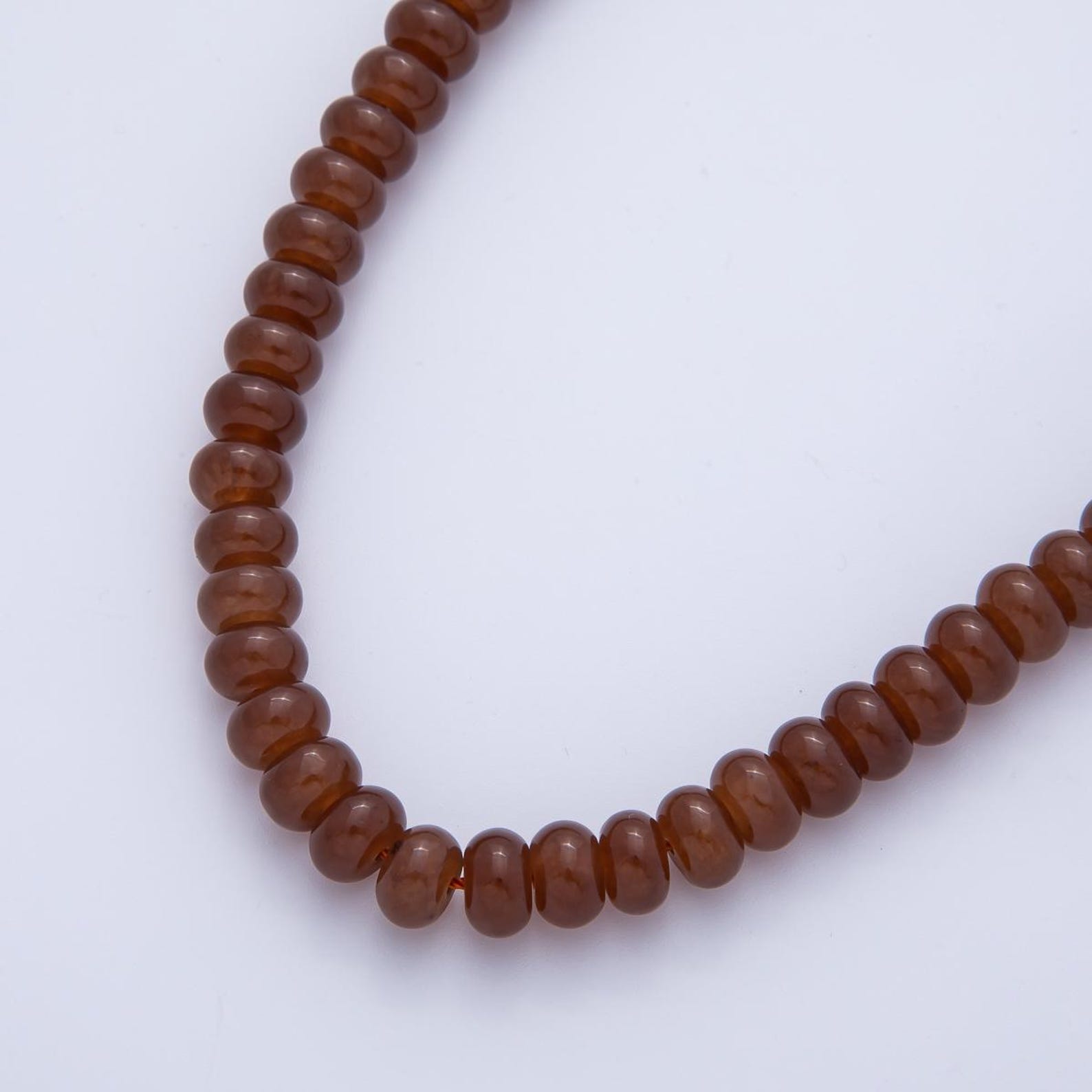 8mm Brown Natural Gemstone Bead Strand Finding Beads | WA-3939 - Etsy